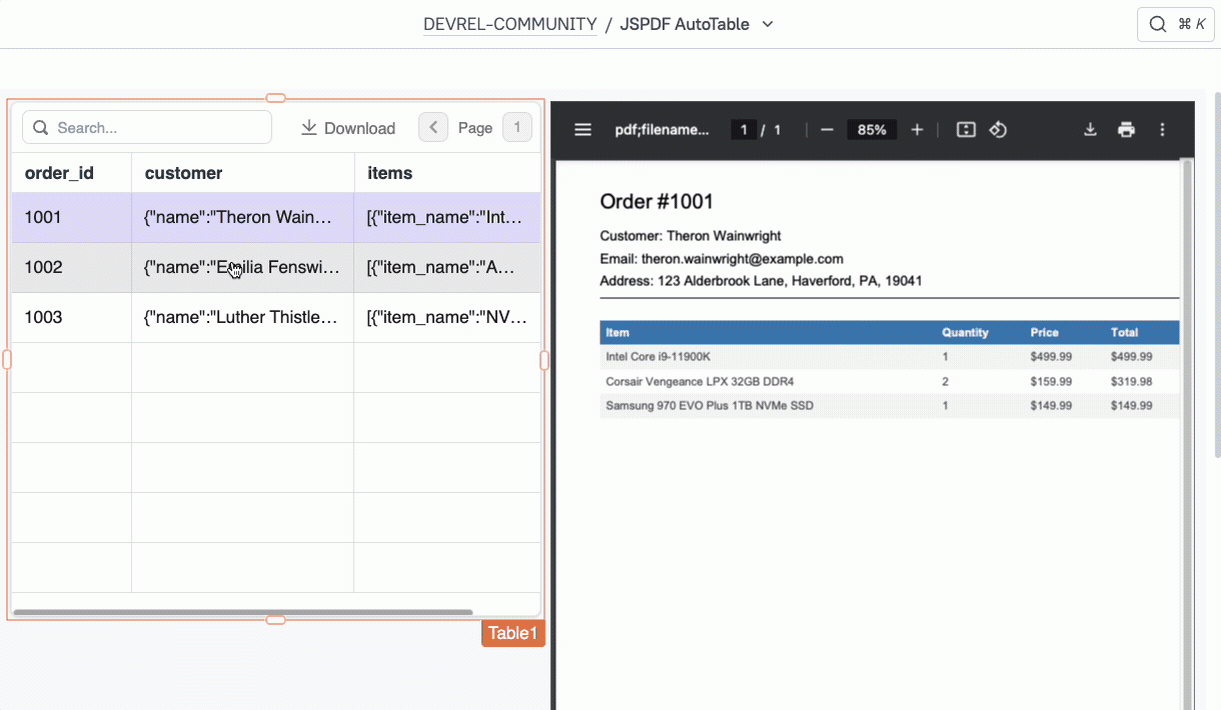 Data-Driven PDF Generator with JSPDF and Autotable | Appsmith Community ... Data-Driven PDF Generator with JSPDF and Autotable | Appsmith Community ...